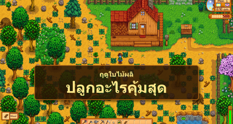 ฤดูใบไม้ผลิควรปลูกอะไรคุ้มสุดใน Stardew Valley - Stardewvalley